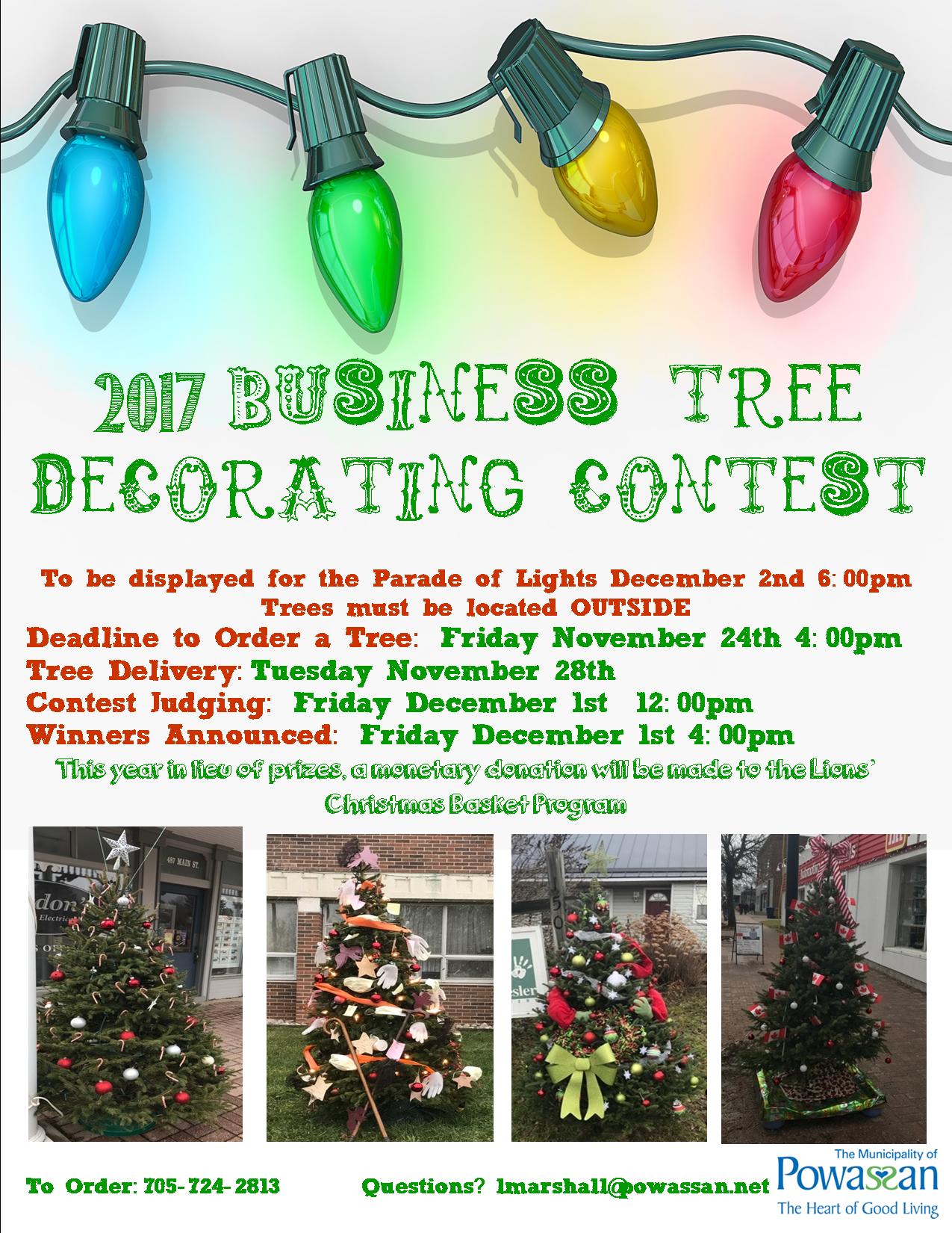 Business Tree Decorating Contest